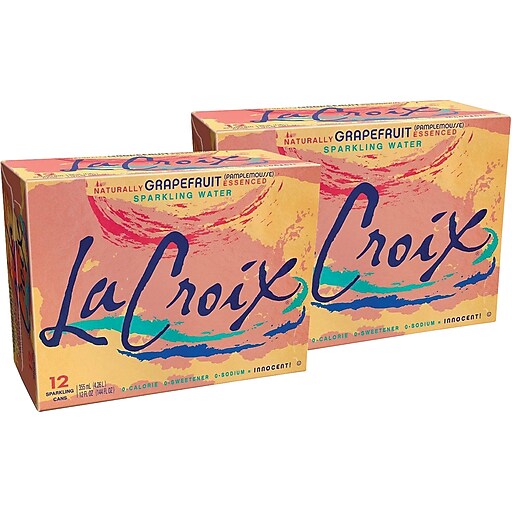 Lacroix Grapefruit Flavored Sparkling Water, 12 oz., 24/Carton (NAV40120) | Staples