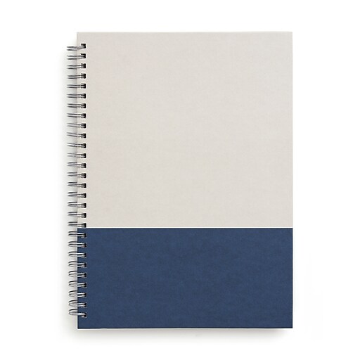 TRU RED™ Medium Hard Cover Ruled Notebook, Gray/Blue (TR55740) at Staples