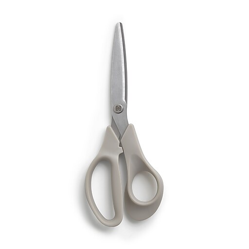 TRU RED™ Ergonomic 8" Stainless Steel Scissors, Straight Handle ...