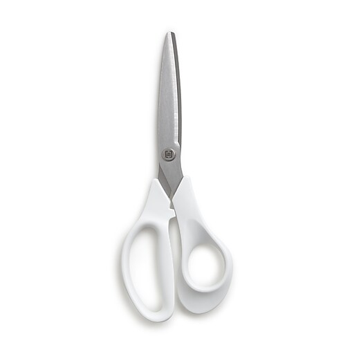 TRU RED™ Ergonomic 8" Stainless Steel Scissors, Straight Handle, 2/Pack ...