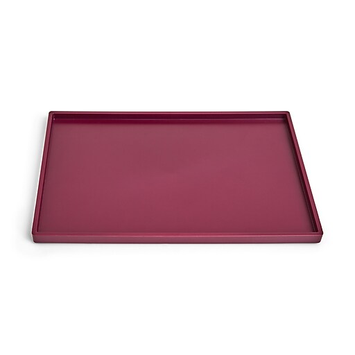 TRU RED™ Slim Stackable Plastic Tray, Purple (TR55267) | Staples