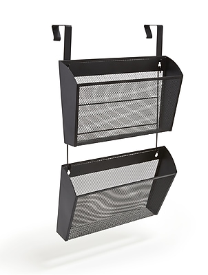 Shop Staples for TRU RED™ 1-Pocket Mesh Letter Wall File, Black, 2/Pack ...