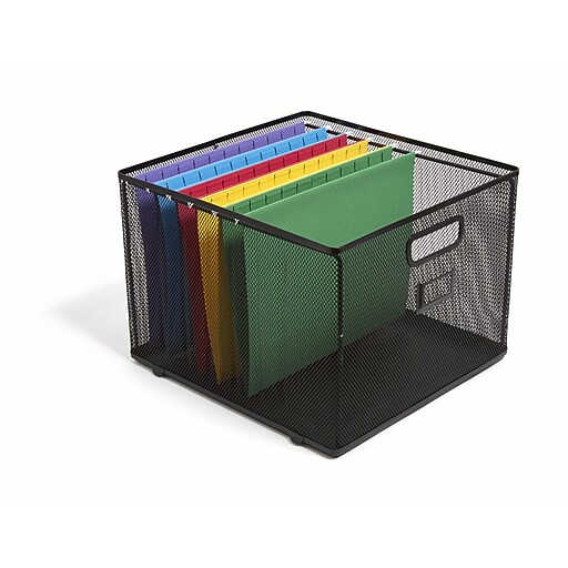TRU RED™ Wire Mesh File Organizer, Matte Black (TR57549) at Staples