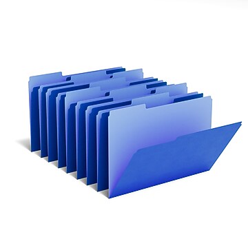 blue folders | Staples