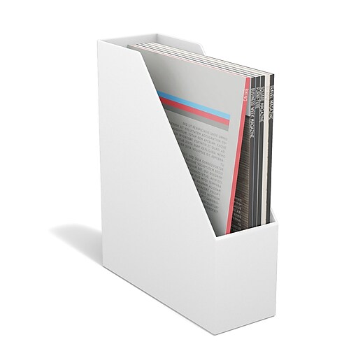 TRU RED™ Plastic Magazine File, White (TR55280) | Staples