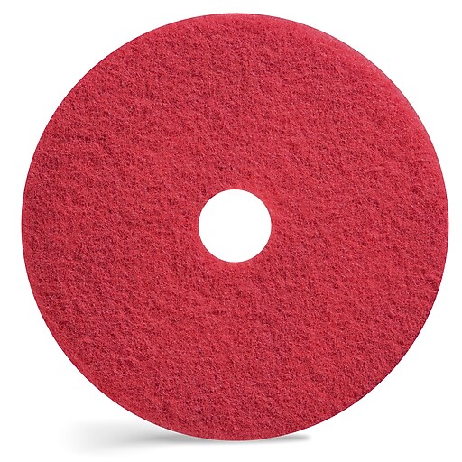 Coastwide Professional 20" Buffing Pad, Red, 5/Carton (CW22984) | Staples