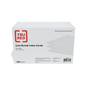 5" x 8" Index Cards & Notecards | Staples