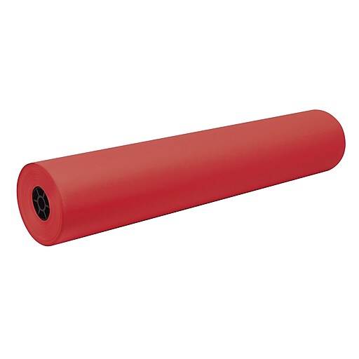 Decorol Flame Retardant Paper Roll, 36" x 1,000', Festive Red (P101203 ...