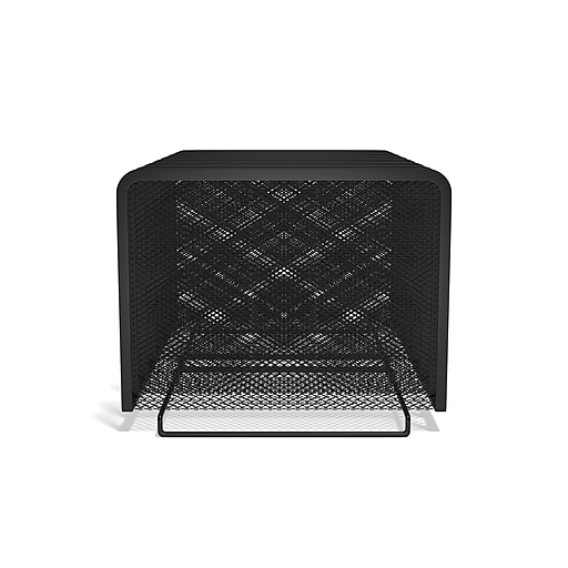 TRU RED™ 7-Compartment Wire Mesh File Organizer, Matte Black (TR57560 ...