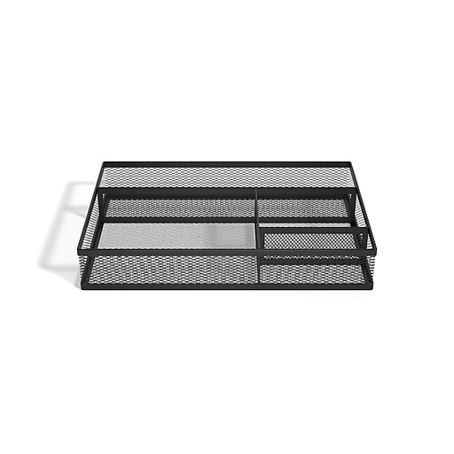 TRU RED™ 4 Compartment Mesh Drawer Organizer, Matte Black (TR57546 ...