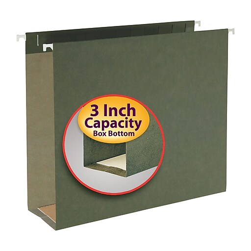 Smead® Hanging Box Bottom File Folder, 3 Smead® Hanging Box Bottom File Folder, 3
