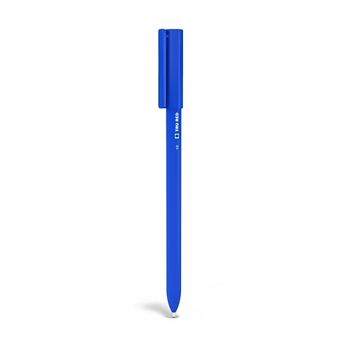 TRU RED™ Ballpoint Pen, Medium Point, 1.0mm, Blue, Dozen (52860) at Staples