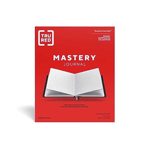 TRU RED™ Large Mastery with Pocket Journal, Charcoal/Red (TR58437) at ...