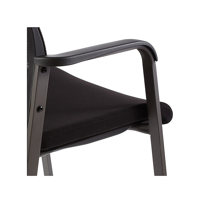 Workplace2.0 Esler Fabric Guest Chair Black UN28355 CC Staples