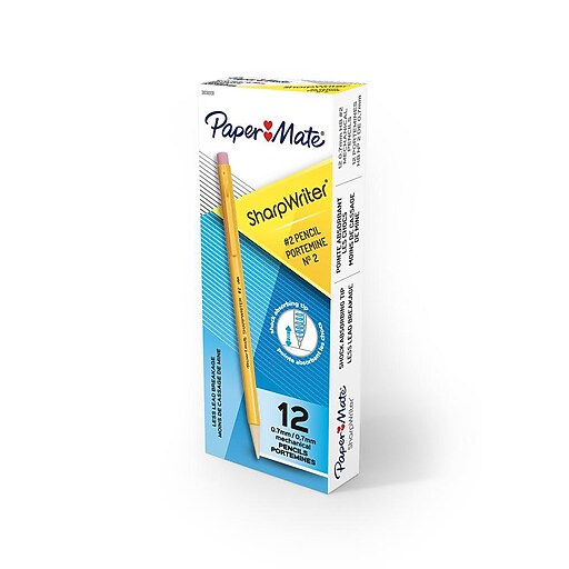 Paper Mate Sharpwriter Mechanical Pencil, 0.7mm, #2 Medium Lead, Dozen ...