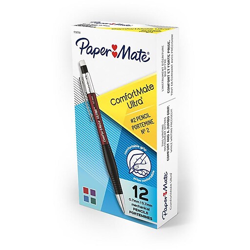 Paper Mate Comfortmate Ultra Mechanical Pencil, 0.7mm, #2 Medium Lead ...