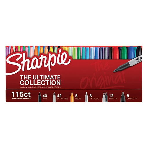 Sharpie The Ultimate Collection Permanent Markers, Assorted Tips ...