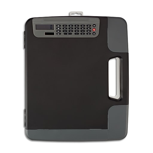 Staples® Portable Plastic Storage Clipboard, Letter Size, Black ...