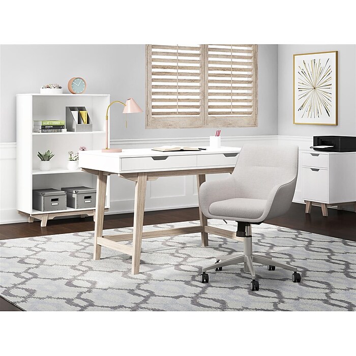 Thomasville Furniture Whitney 48 W Writing Desk Snowy White SPLS WH48D TV Staples