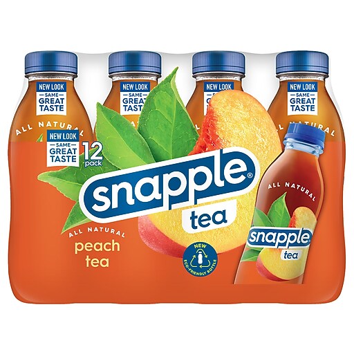 Snapple Peach Tea, 16 oz., 12/Pack (10099485) | Staples