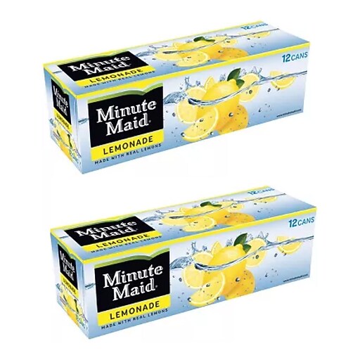 Minute Maid Lemonade Juice, 12 oz., 24/Carton (00025000058387) | Staples