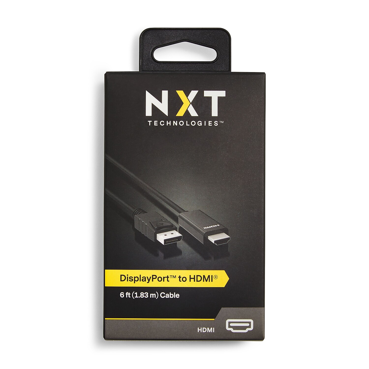 NXT Technologies NX51760 6' DisplayPort/HDMI Audio/Video Cable Black ...