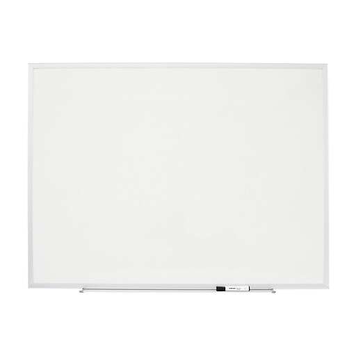 Staples Standard Durable Melamine Dry-Erase Whiteboard, Aluminum Frame ...