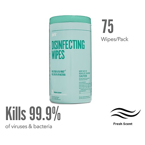 Perk™ Disinfecting Wipes, Fresh, 75 Wipes (PK56664) | Staples