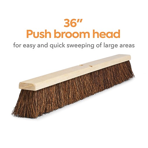 Coastwide Professional™ 36" Push Broom Head, Palmyra (CW57738) | Staples