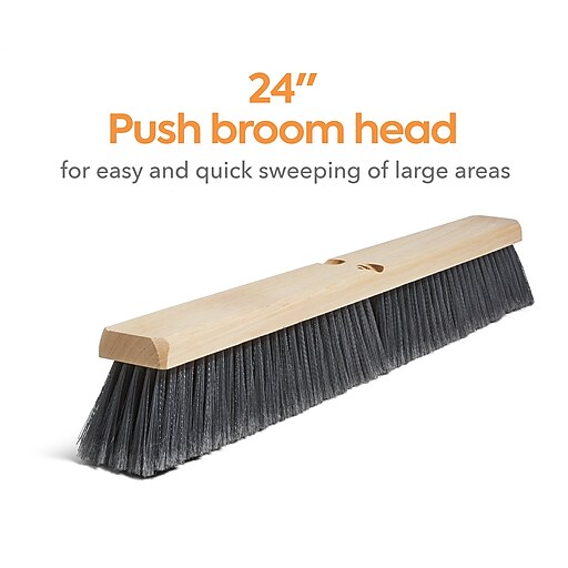 Coastwide Professional™ 24" Push Broom Head, Polypropylene (CW57733 ...