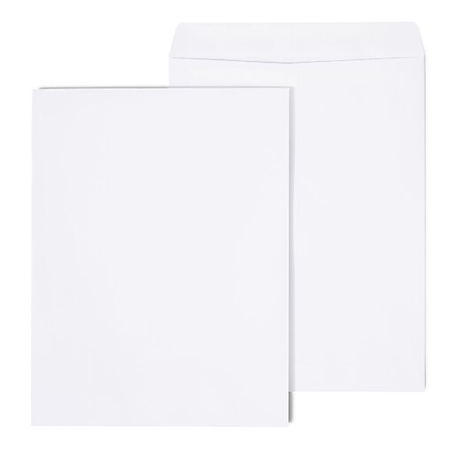 Staples Self Seal Catalog Envelopes, 10" x 13", White, 100/Box ...