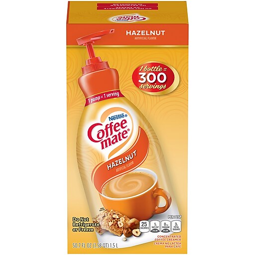Coffee mate Hazelnut Liquid Creamer, 50.7 oz. (NES47862) | Staples
