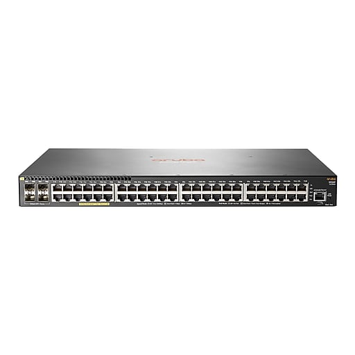 Aruba 2930F 48-Port Managed Switch, 10/100/1000 Mbps, Black (JL256A#ABA ...