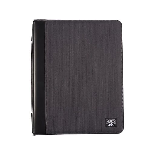 ROOTS Executive Nylon Padfolio, Dark Gray (RQ772-982) at Staples