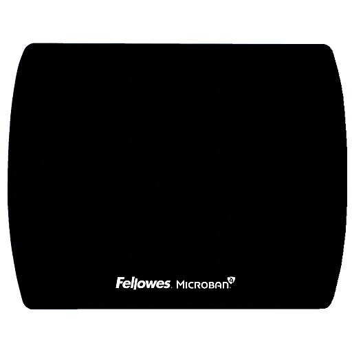 Fellowes Ultra Thin Microban Non-Skid Mouse Pad, Black (5908101) | Staples