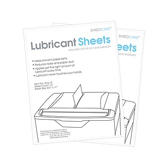 Shredder Lubricant Sheets | Staples
