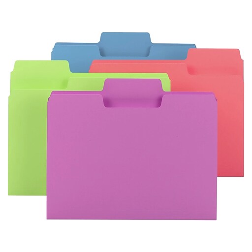 Smead SuperTab File Folders, 1-Tab, Letter Size, Assorted, 24/Pack ... Smead SuperTab File Folders, 1-Tab, Letter Size, Assorted, 24/Pack ...