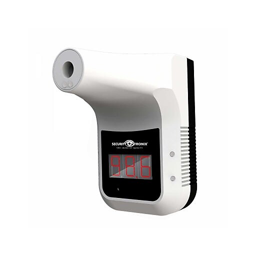 Security Tronix Therma Scan Wall Mounted No Contact Thermometer, White ...