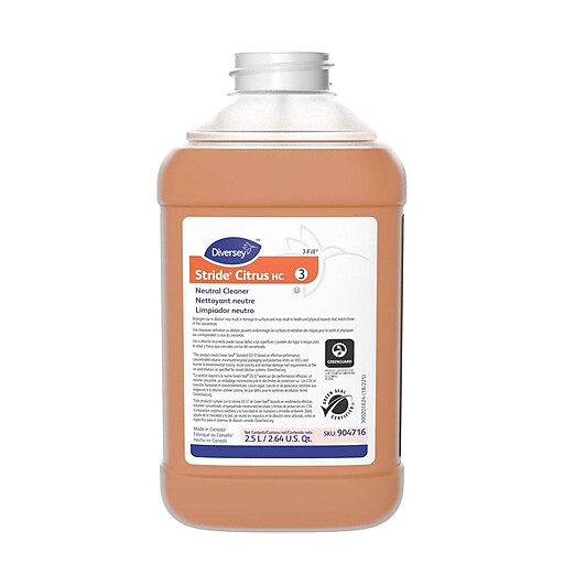 Stride HC Multipurpose Cleaner for Diversey J-Fill, Citrus, 2.5 L, 2 ...