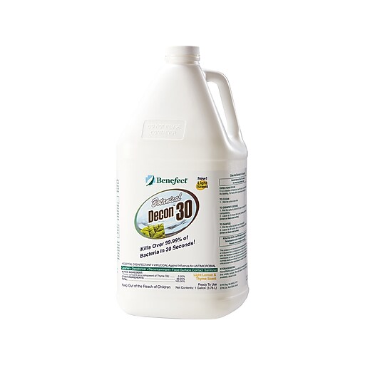 Benefect Botanical Decon 30 Disinfectant Cleaner, Light Lemon & Thyme ...