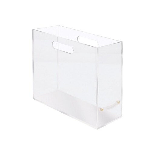 Russell+Hazel Slim File Box, Clear Acrylic (31733) | Staples