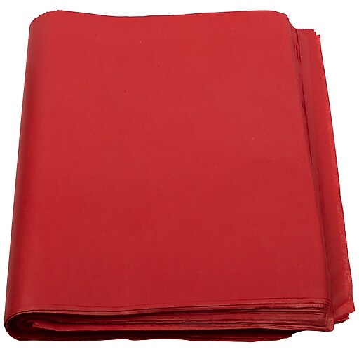 JAM Paper 20" x 26" Tissue Paper, Red, 480 Sheets/Pack (1152386) | Staples