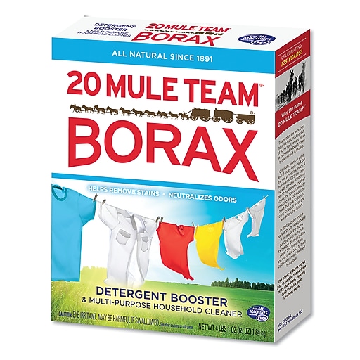 Dial 20 Mule Team Borax Laundry Booster, 4 lb. Box, 6 Boxes/Carton ...