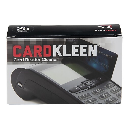 Read Right CardKleen Cleaning Card, 25/Box (RR1222) | Staples