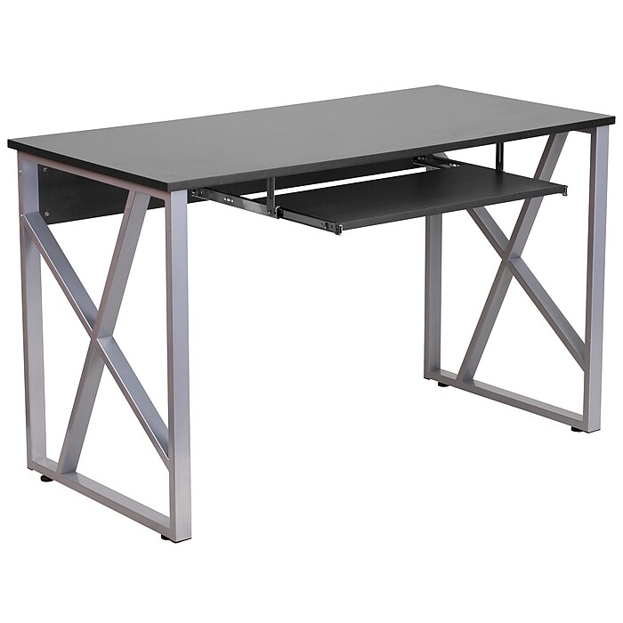 Flash Furniture Black Computer Desk with Pull Out Keyboard Tray