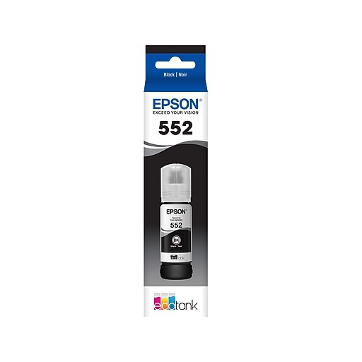 Epson T552 Pigment Black High Yield Ink Cartridge Refill (T552020-S ...