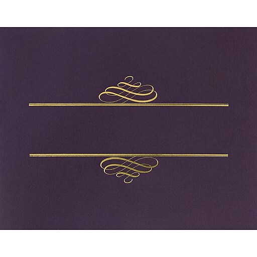 Masterpiece Studios Certificate Holders, 9.375" x 12", Plum, 5/Pack ...