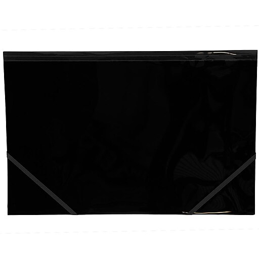 JAM Paper® Plastic Paper Holder Action Case with Elastic Closure, Legal ...