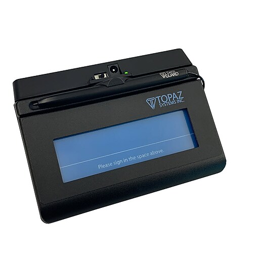Topaz SigLite Bluetooth Wireless Signature Pad (T-S460-BT2-R) | Staples