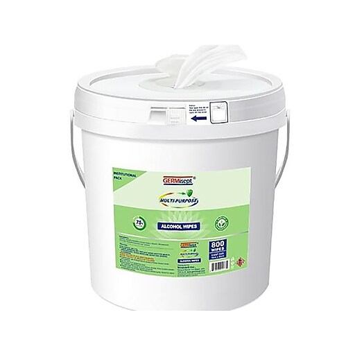 GERMisept Disinfecting Wipes, 800 Wipes/Container, 2/Carton (MC7301 ...